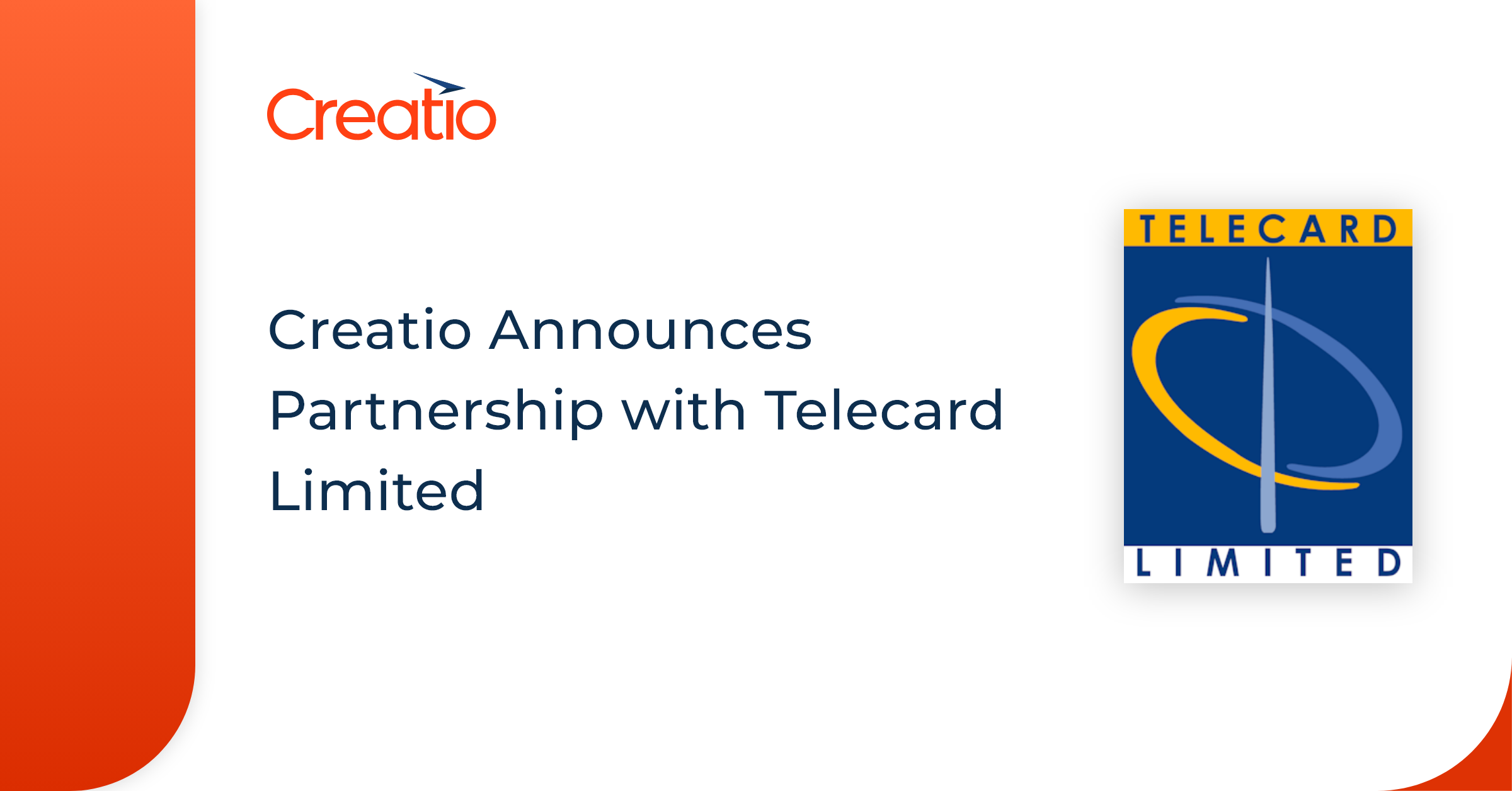Creatio Announces Partnership with Telecard Limited | Creatio